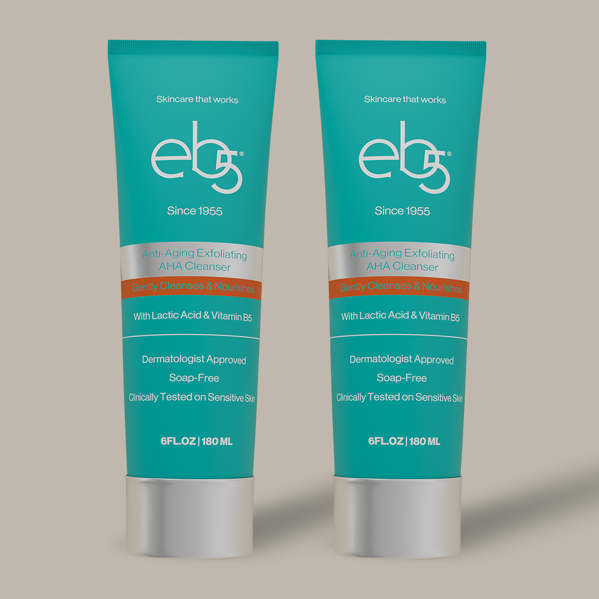 eb5 Exfoliating AHA Cleansing Lotion 2 Pack – eb5 Skincare