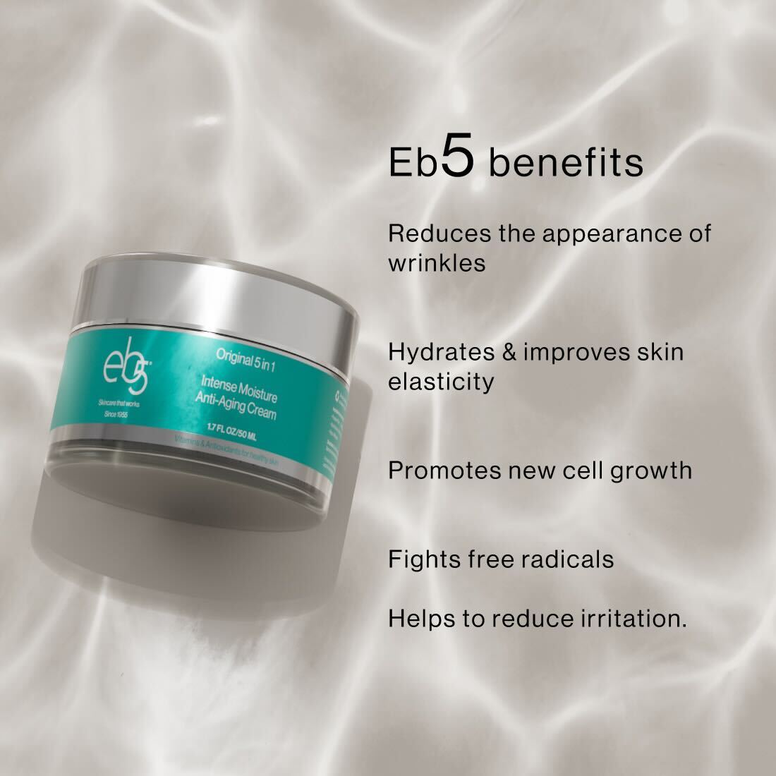 eb5 Intense Moisture Anti-Aging Cream for Fine Lines and Wrinkles – eb5 ...